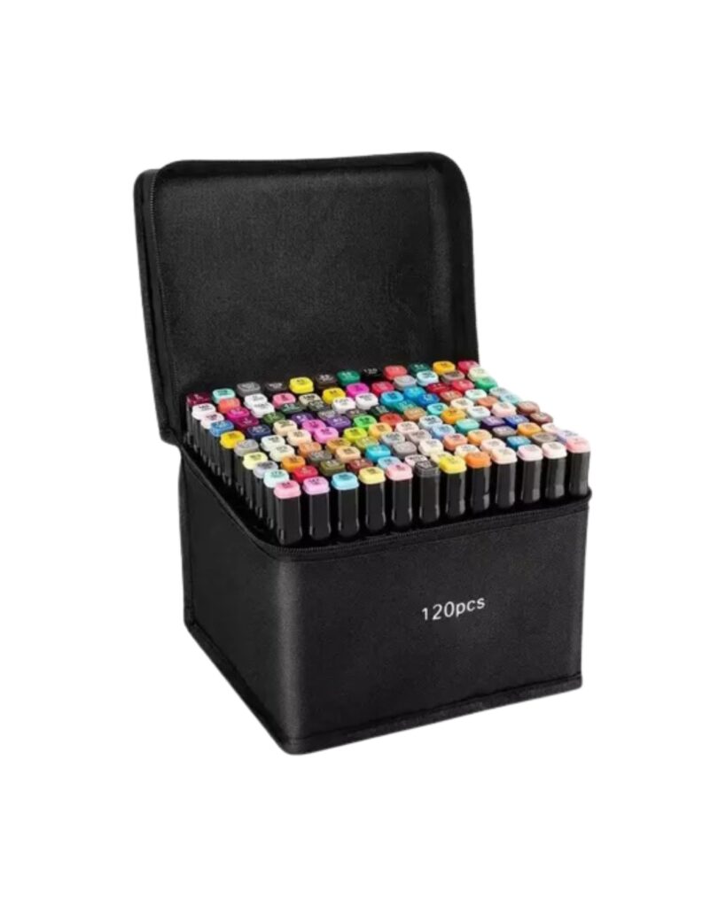 MARCADOR DOBLE PUNTA TOUCH 120 PCS – Reina Electronica